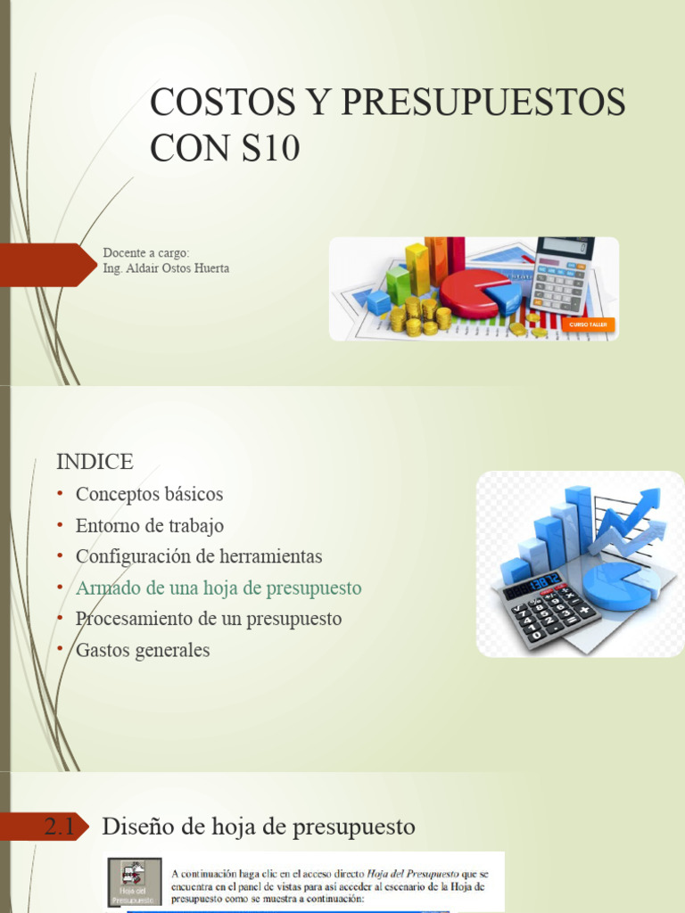 Sesion 3 Costos y Presupuestos Con S10 | PDF