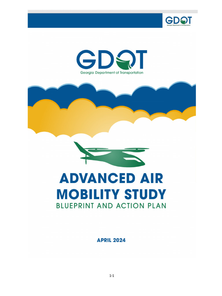Blueprint and Action Plan - GDOT AAM Study | PDF | Transport | Federal ...