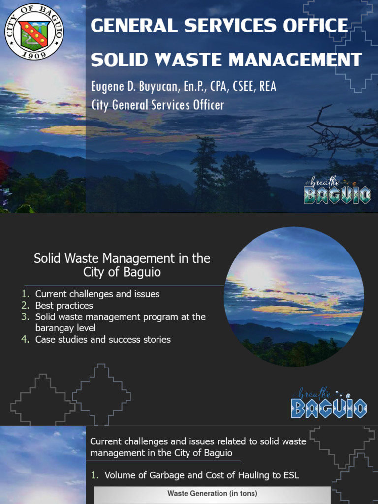 SOLID WASTE MANAGEMENT | PDF | Waste Management | Municipal Solid Waste