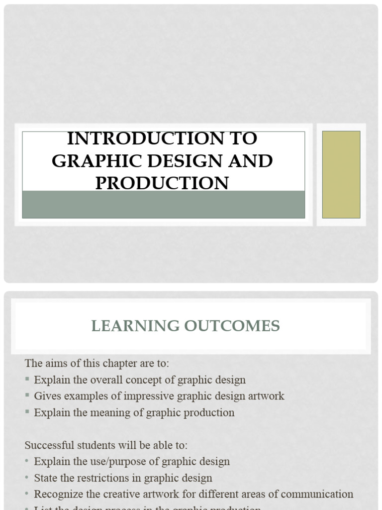Chapter 5 Graphic Design and Production III | PDF | Graphic Design | Design