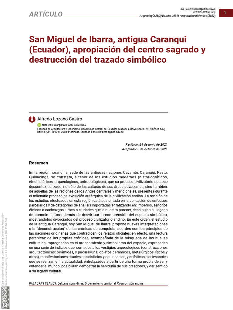 Apropiación y simbolismo en Caranqui | PDF | Gobierno local | Imperio Inca