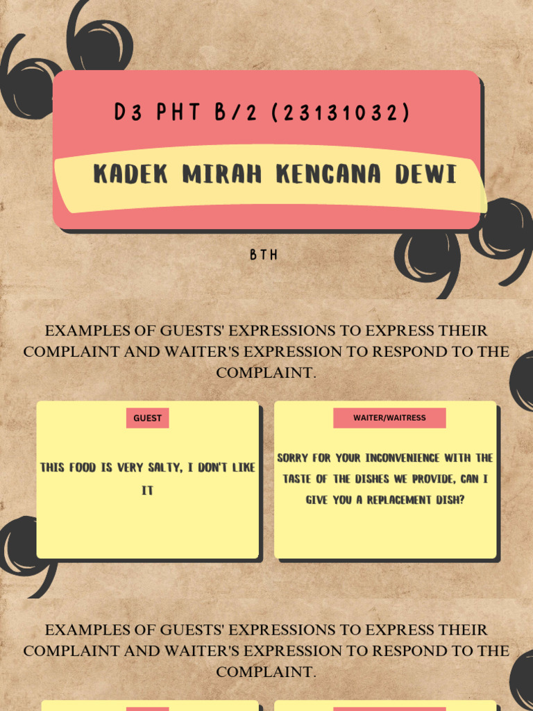 BTH Mirah 23131032 - Compressed | PDF | Waiting Staff | Cuisine