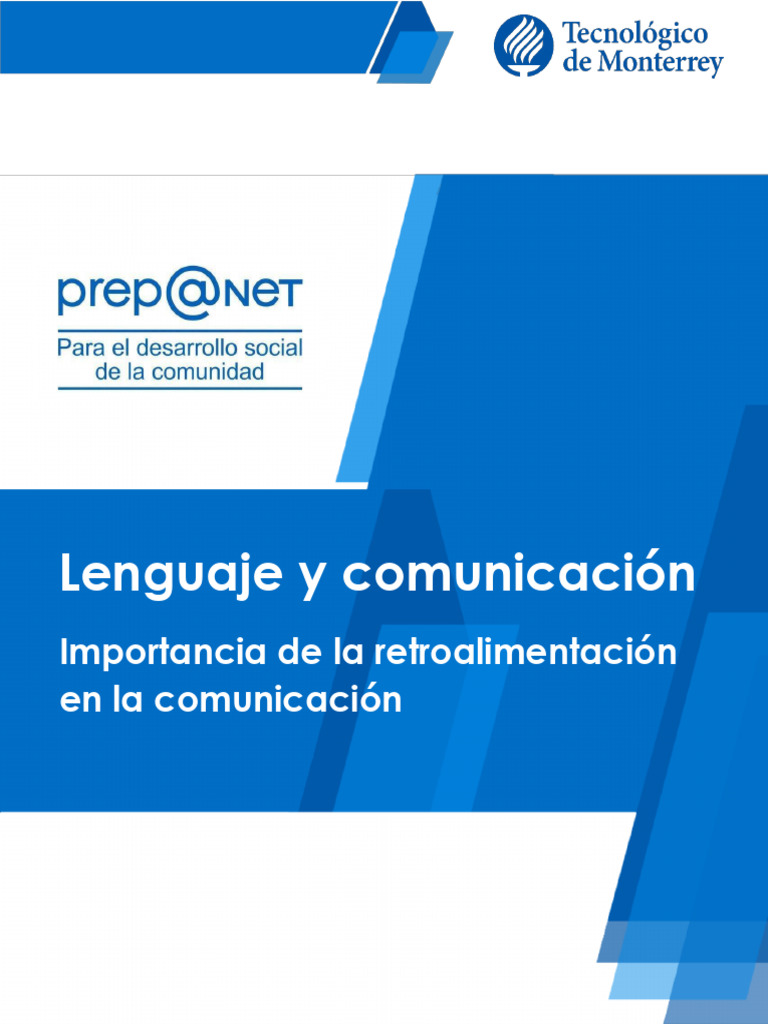 Importancia de La Retroalimentacion en La Comunicacion | PDF ...
