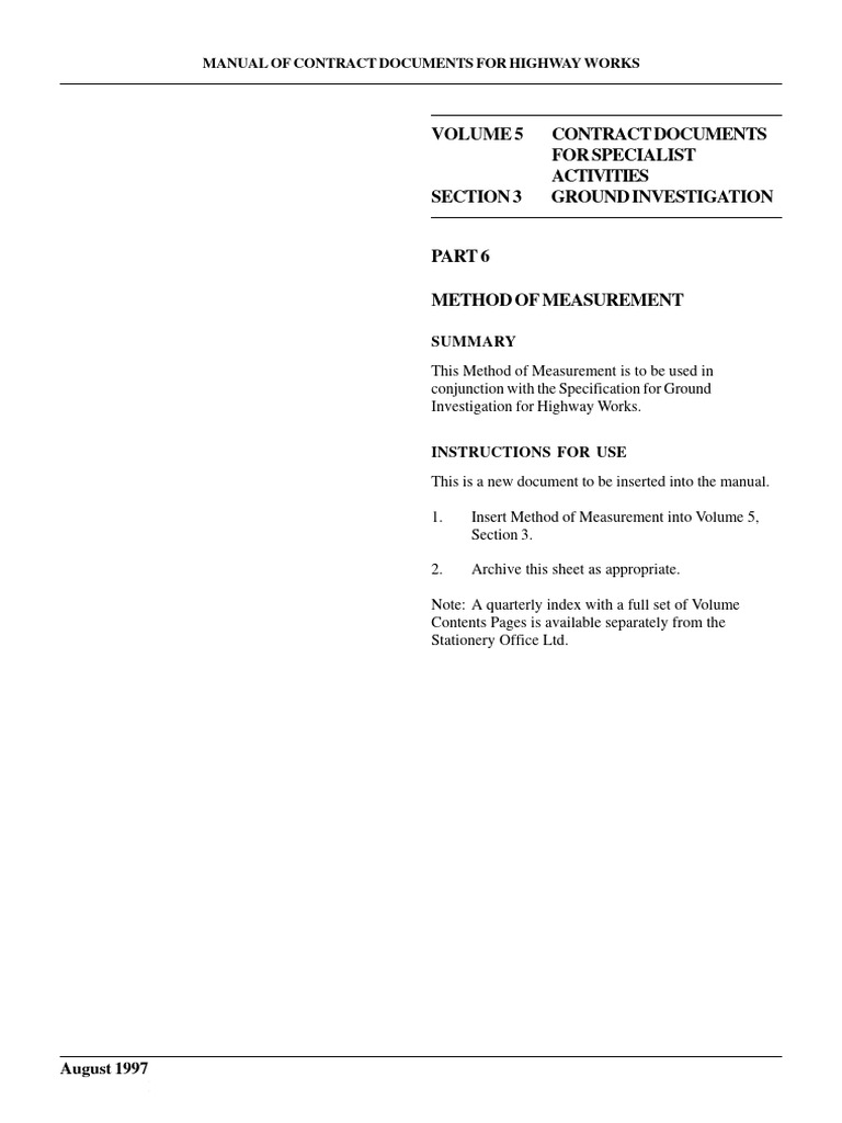 Part6 - Method of Measurement - 5 - 3 - 6 | PDF | Prices | Measurement