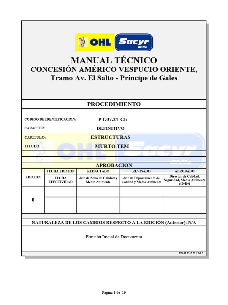 Manual Técnico: Construcción Muro TEM | PDF | Hormigón | Textiles
