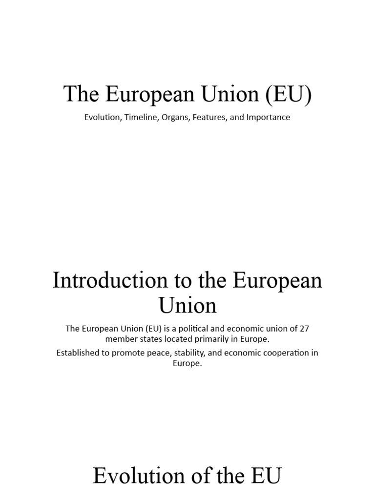 Overview of the European Union | PDF | European Union | Maastricht Treaty