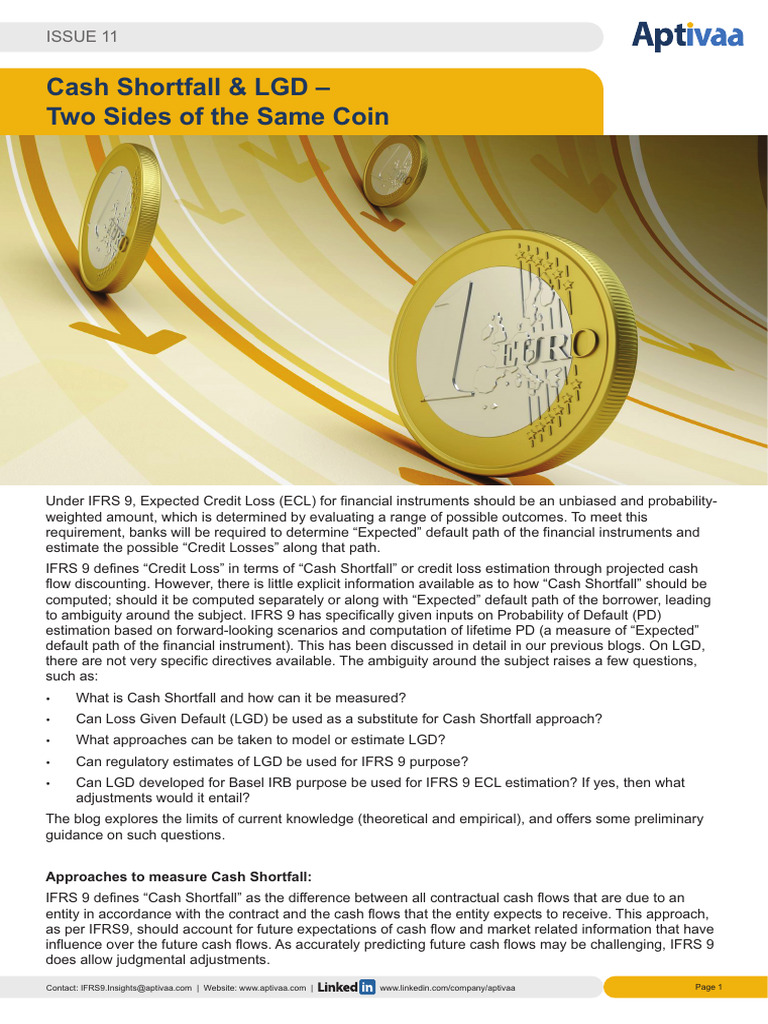 Cash Shortfall LGD - Two Sides of The Same Coin 1594098925 1 | PDF ...