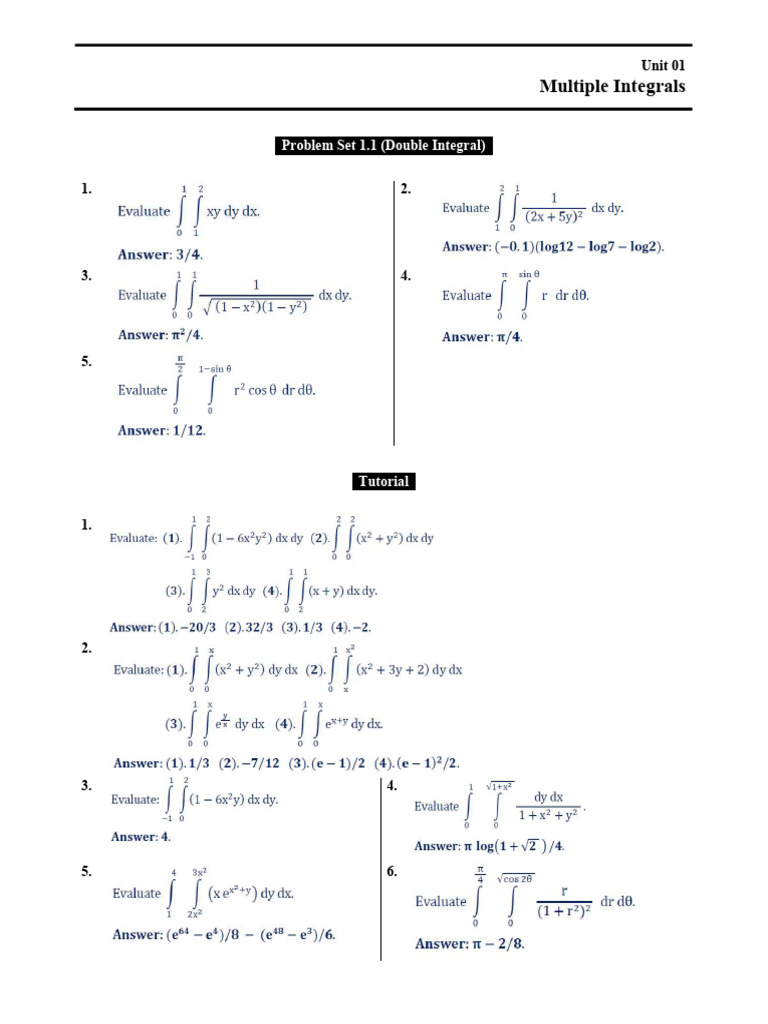 CH 1 | Download Free PDF | Integral | Geometric Shapes