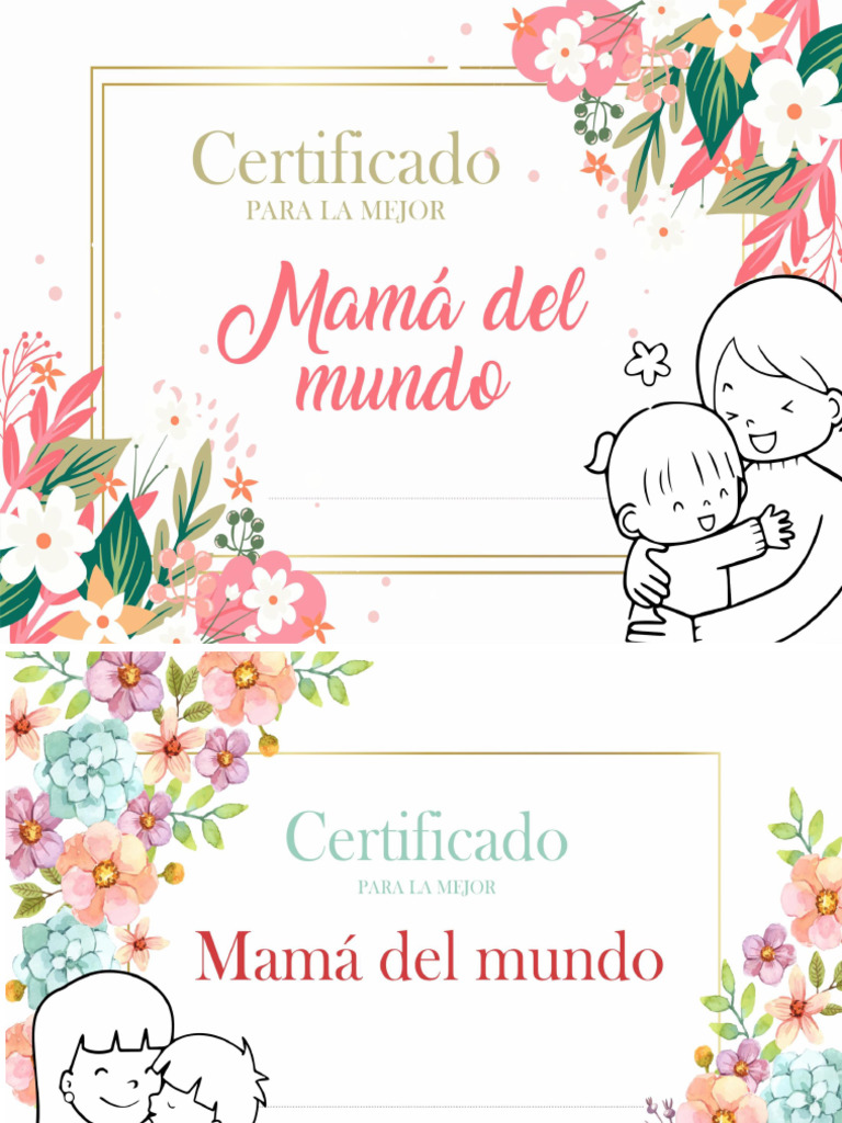 Diplomas para Mamá | PDF