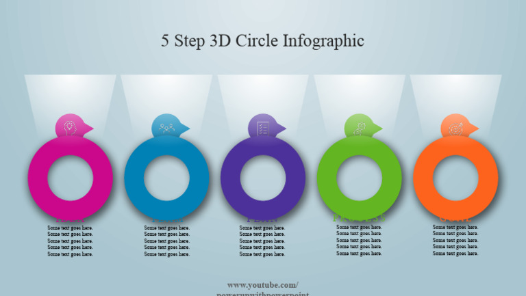 70.PowerPoint Presentation With 5 Step 3D Circle Infographic | PDF