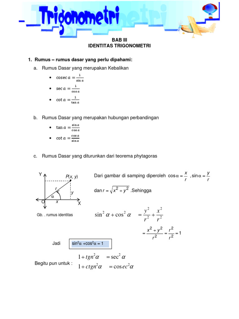 Identitas Trigonometri | PDF