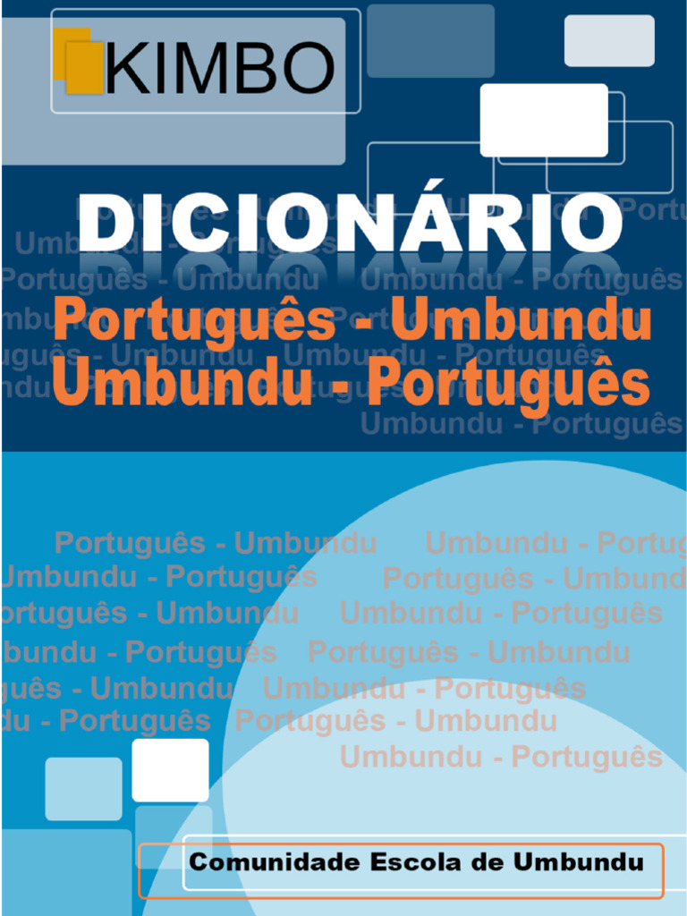 Kimbo - Dicionário Umbundu - Português Português - Umbundu | PDF | Angola