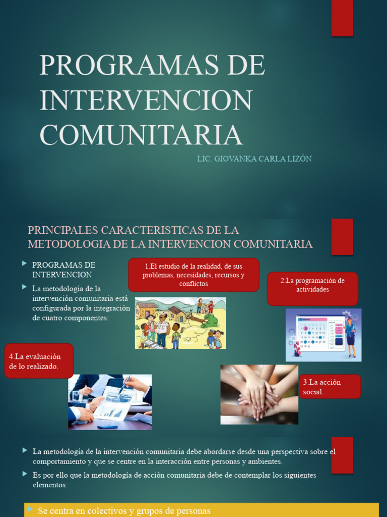 Tema 3 - 2024 Programas de Intervencion Comunitario | PDF | Evaluación ...