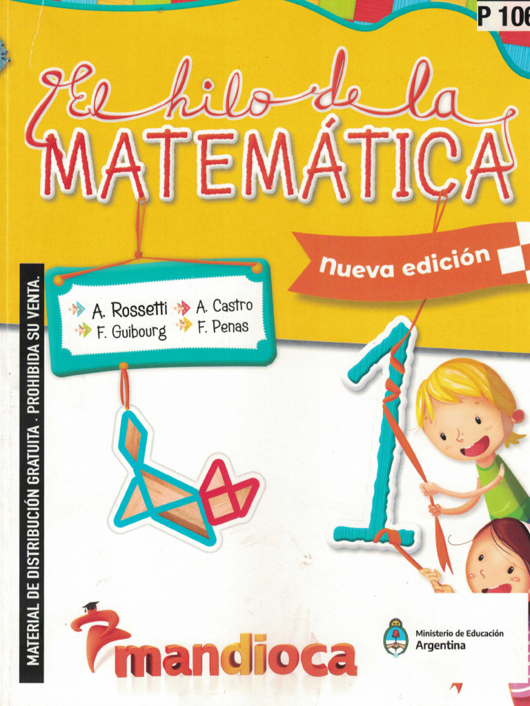 1° El Hilo de La Matemática 1 - 72 Pág. - Mandioca-1 | PDF