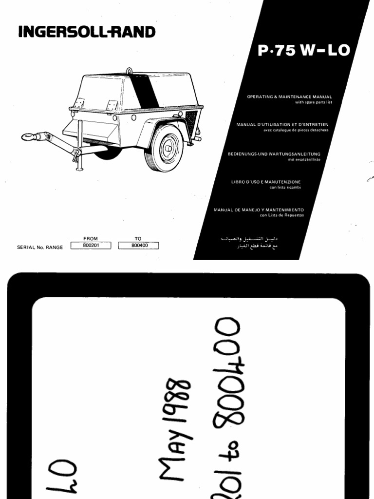 P75 W-Lo - May88 - SN800201-800400 - CPN92702714 - Issue 7 | PDF