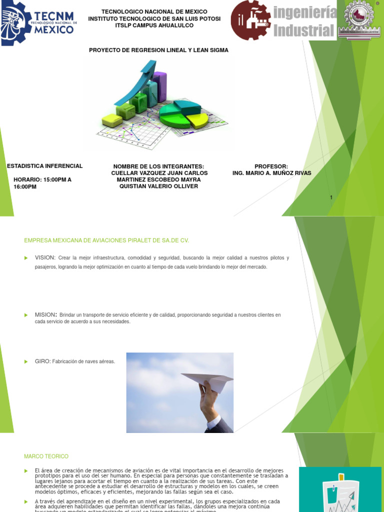 ESTADISTICA - INFERENCIAL-PROYECTO - U5-REGRESION - LINEAL - Y - LEAN - SIGMA (1) - Solo Lectura ...