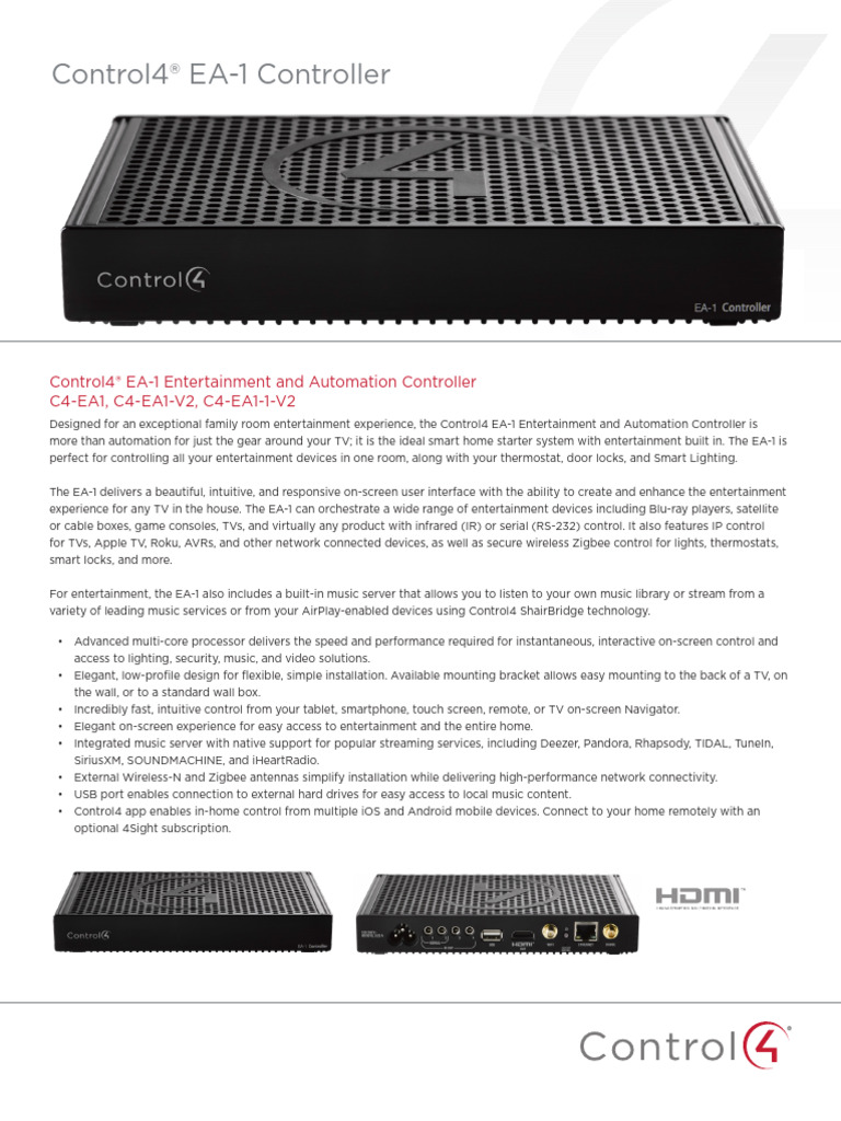 ea-1-data-sheet-rev-d | PDF | Hdmi | Digital Audio