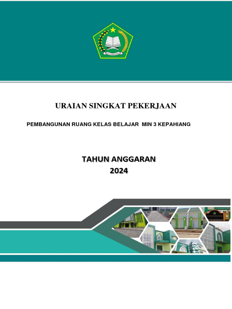 Uraian Singkat Pekerjaan RKB MIN 3 Kepahiang | PDF | Seni | Komputer