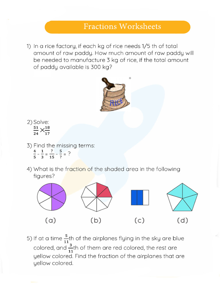 Fraction Worksheet | PDF