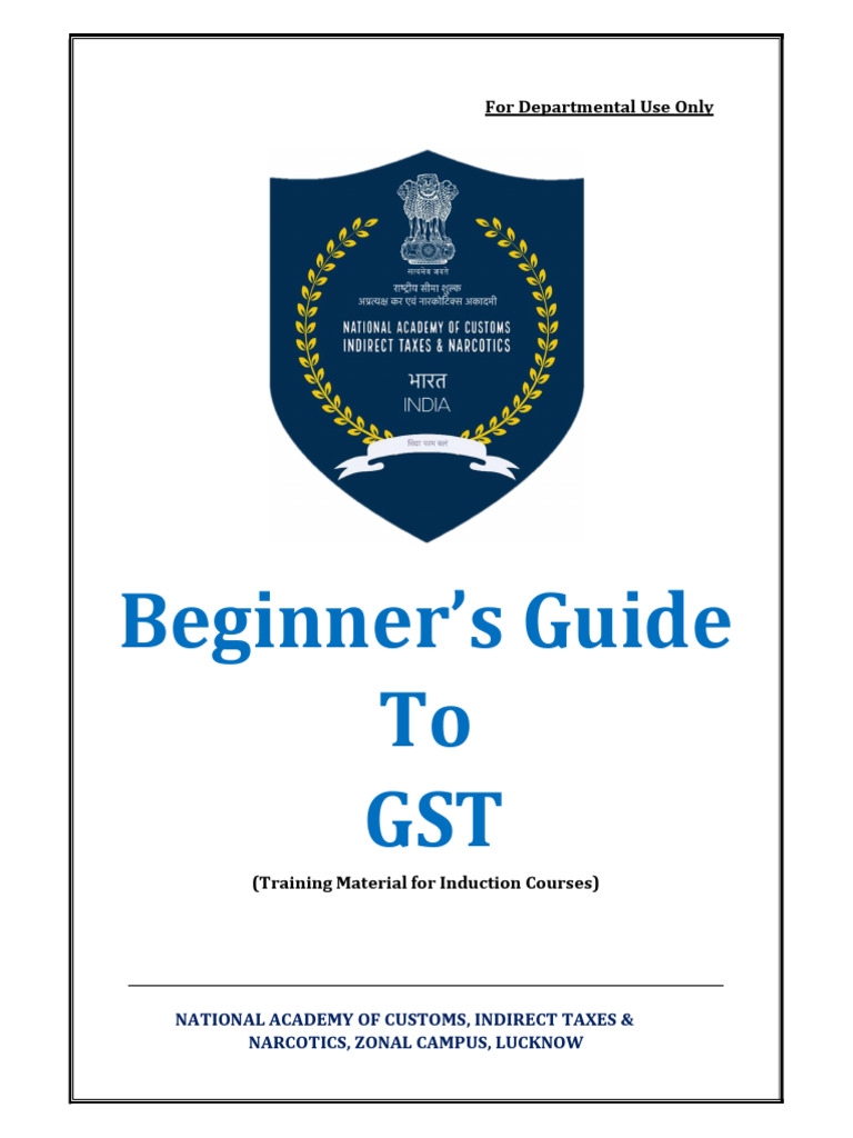 Beginners Guide To GST | PDF | Taxes | Government Finances