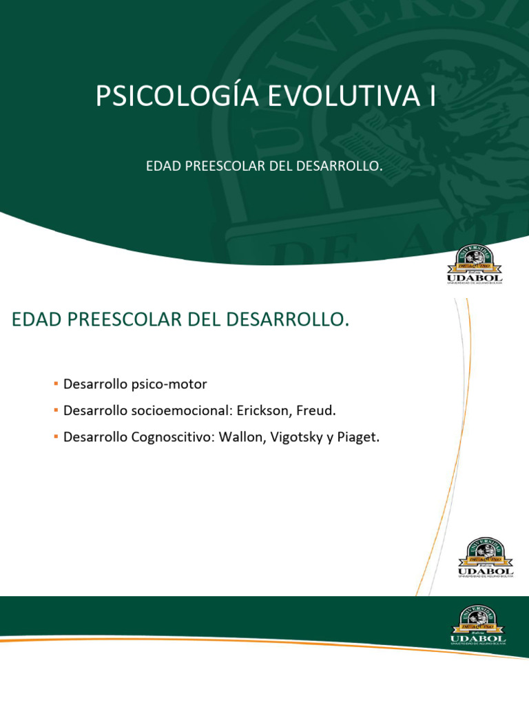 [PSI-303] T5-01.1 Edad Preescolar del Desarrollo | PDF | Ciencias del comportamiento | Conceptos ...