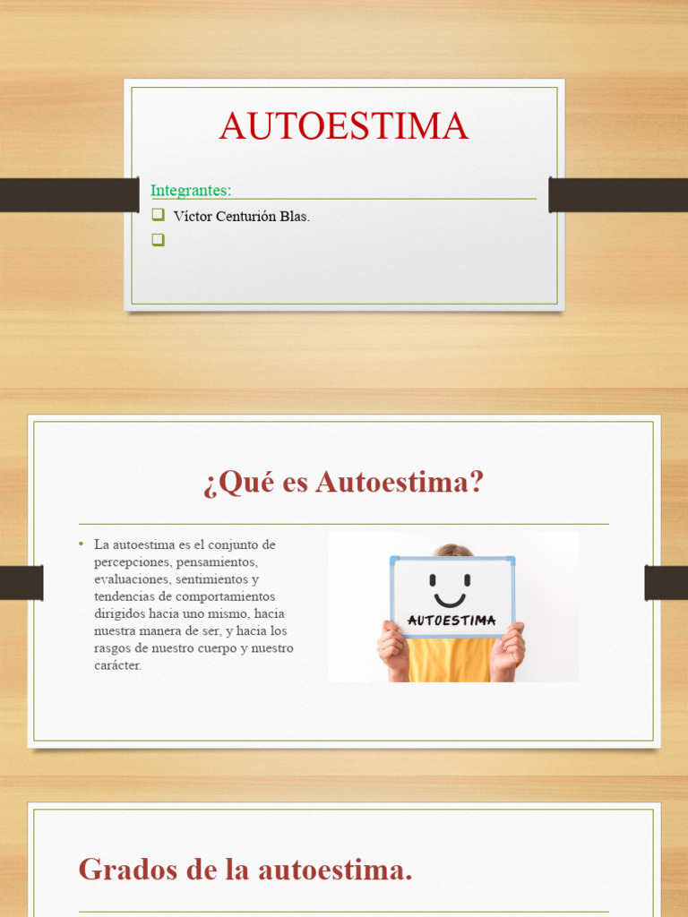 AUTOESTIMA | PDF | Autoestima | Cognición