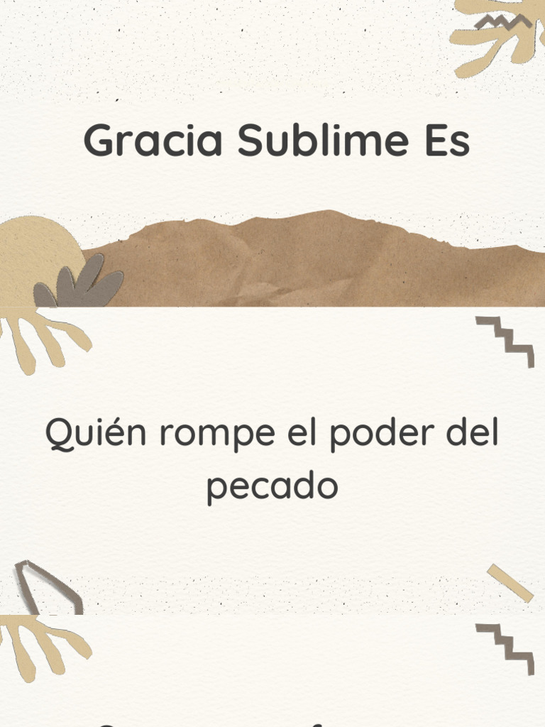 gracia sublime es PPT | PDF