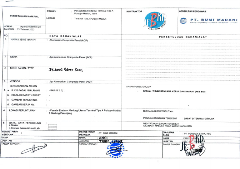 Approval ACP - Jiyu | PDF