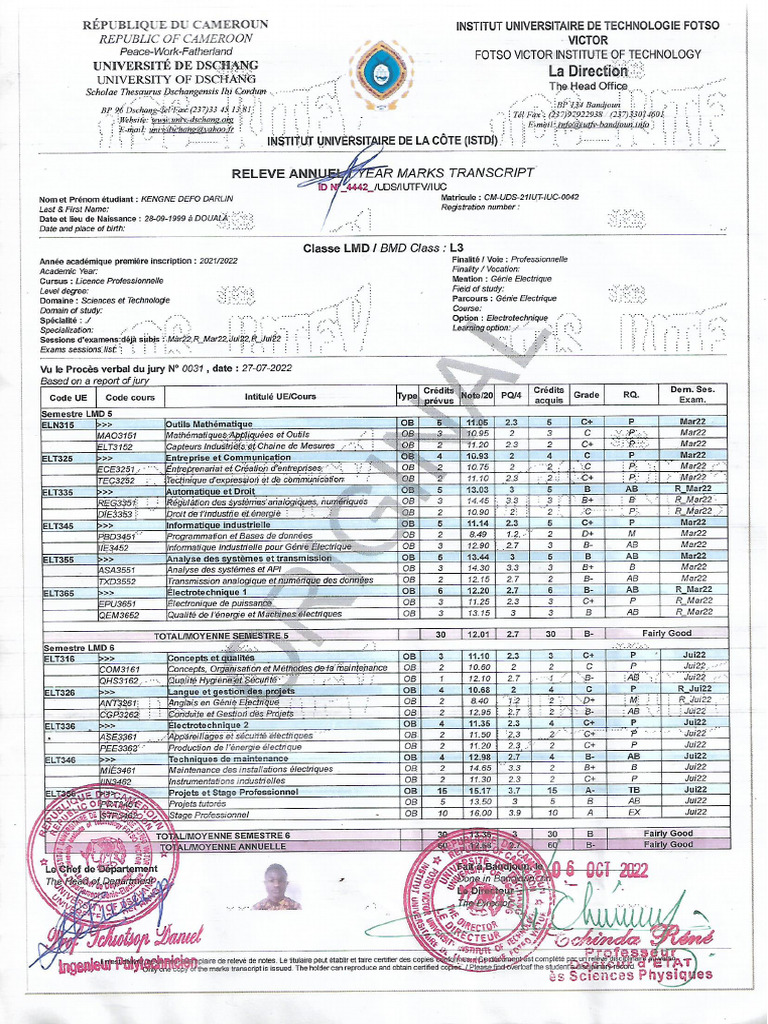 Releve Licence | PDF