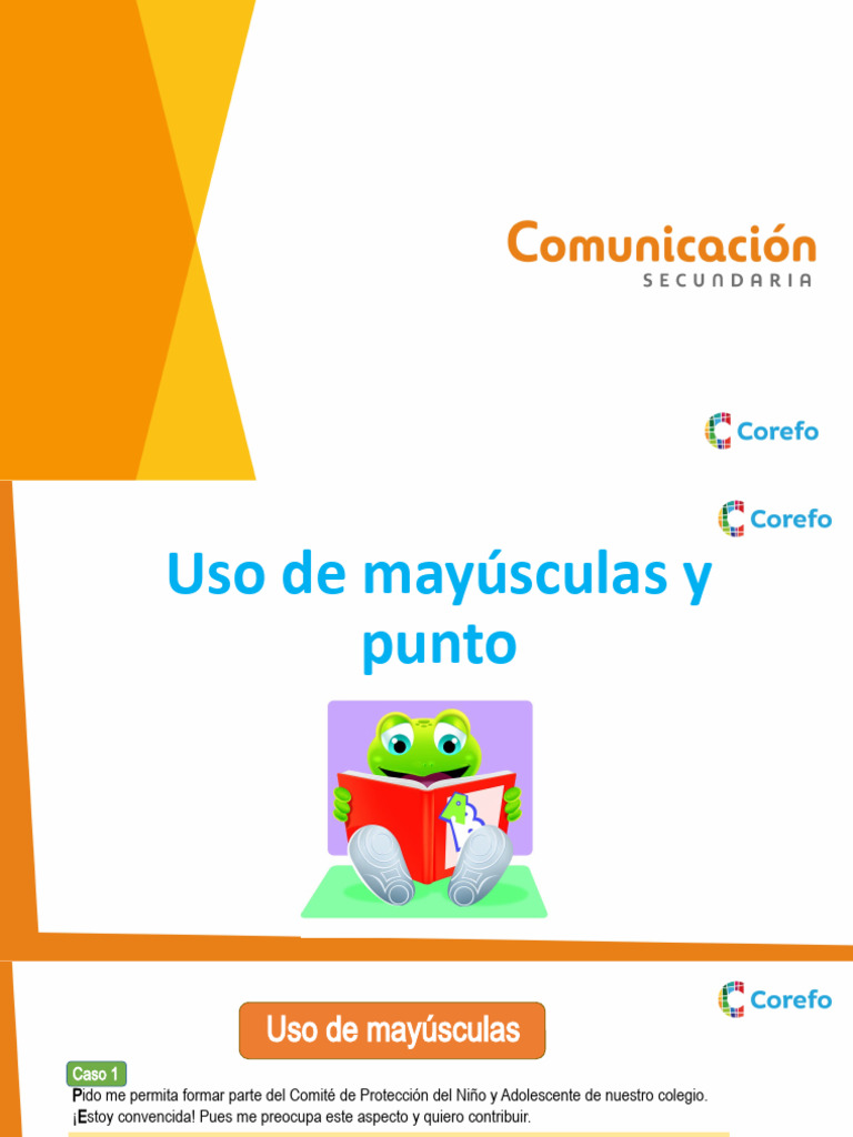 Uso de Mayúsculas y Punto | PDF | Caso de carta | Lingüística
