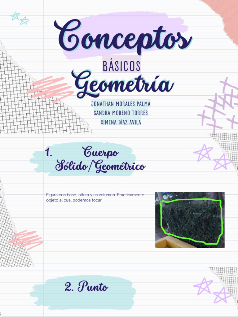 Conceptos Básicos de Geometría | PDF | Métodos y materiales de ...