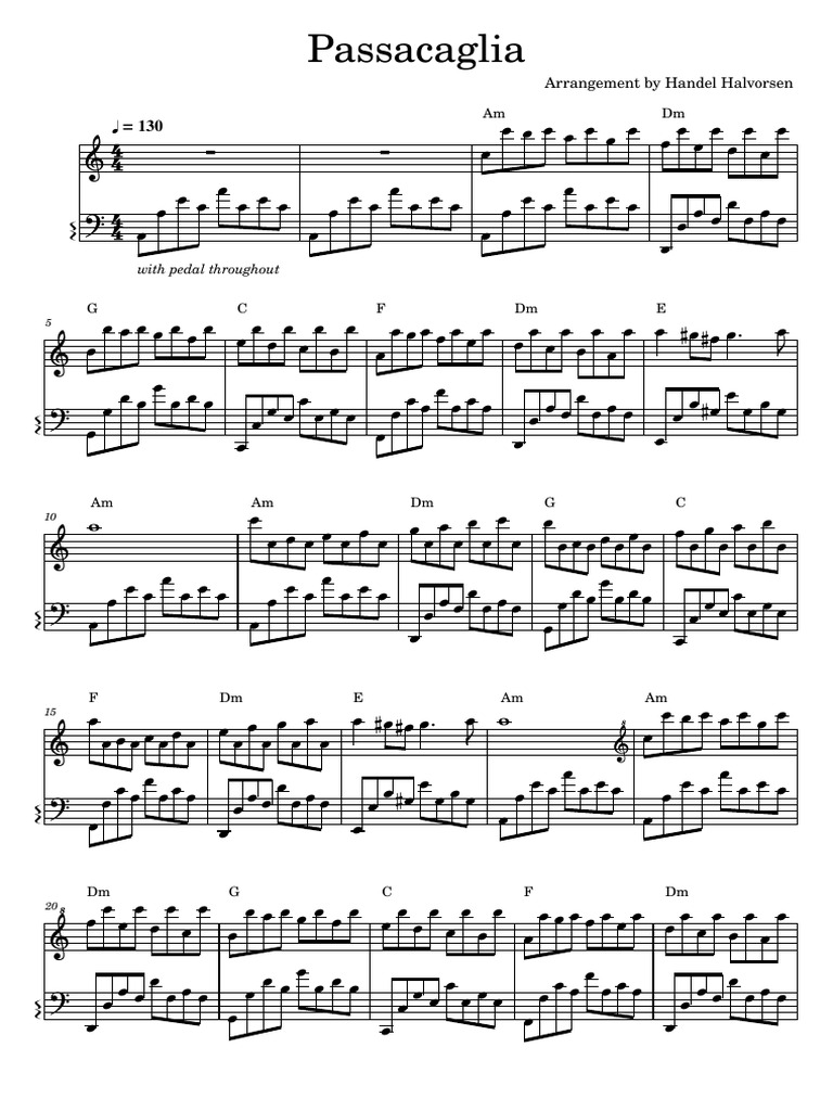 Passacaglia | PDF | Common Practice Period | Baroque