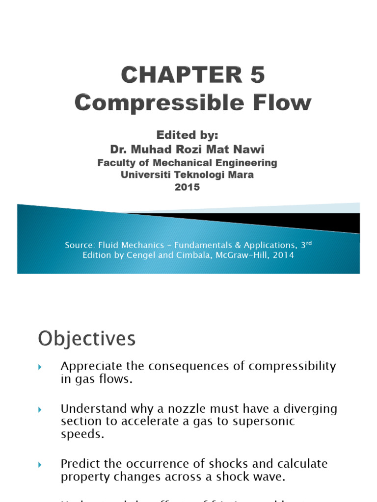 Chapter 5 Compressible Flow | PDF | Shock Wave | Fluid Dynamics
