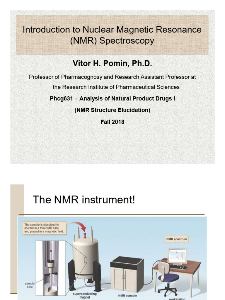 1-Introduction To Phcg-631 and NMR | PDF | Nuclear Magnetic Resonance ...