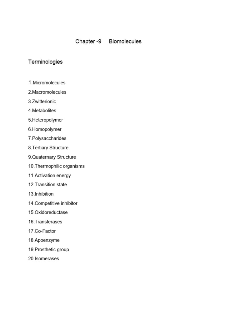 GR 11 Biomolecules Study Materials - Case Study (2023) | PDF | Proteins ...