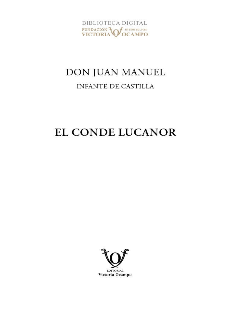 El Conde Lucanor | PDF