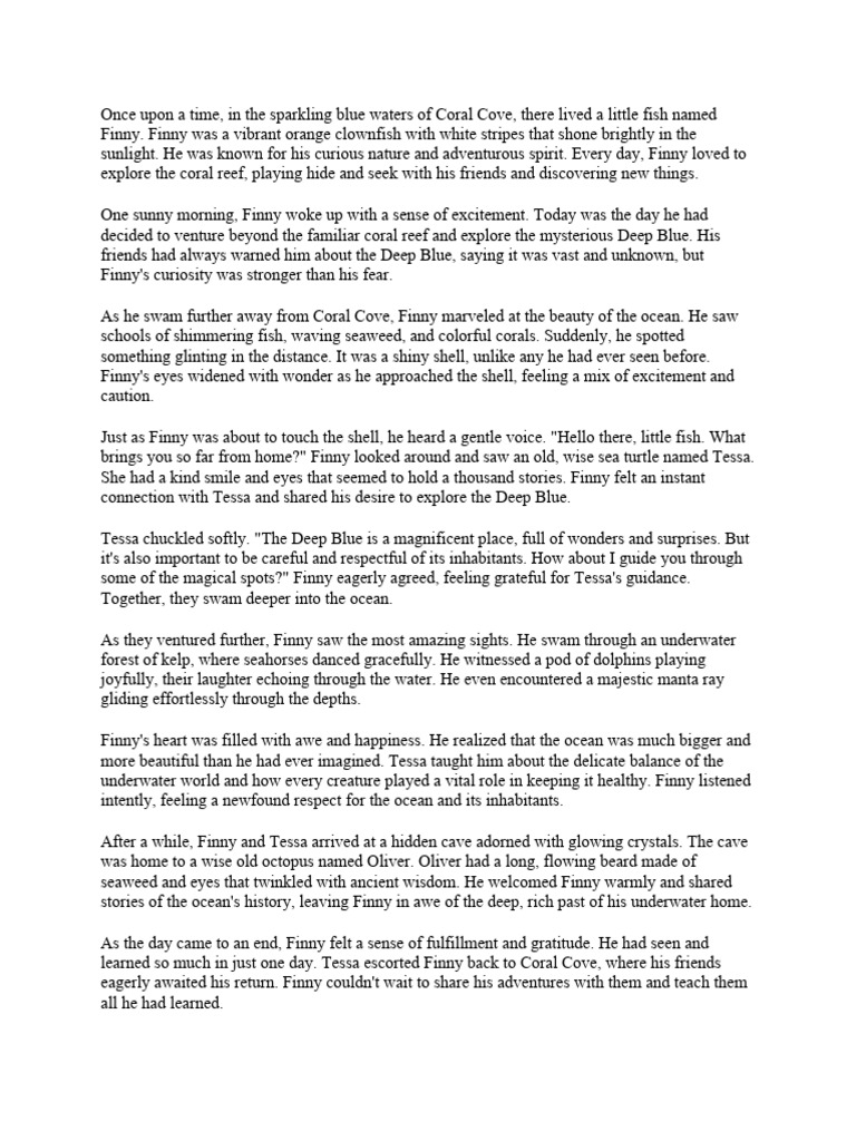 Finny the Fish | PDF | Coral