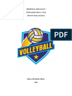 Contoh Proposal Turnamen Bola Volly Lengkap | PDF | Olahraga & Rekreasi