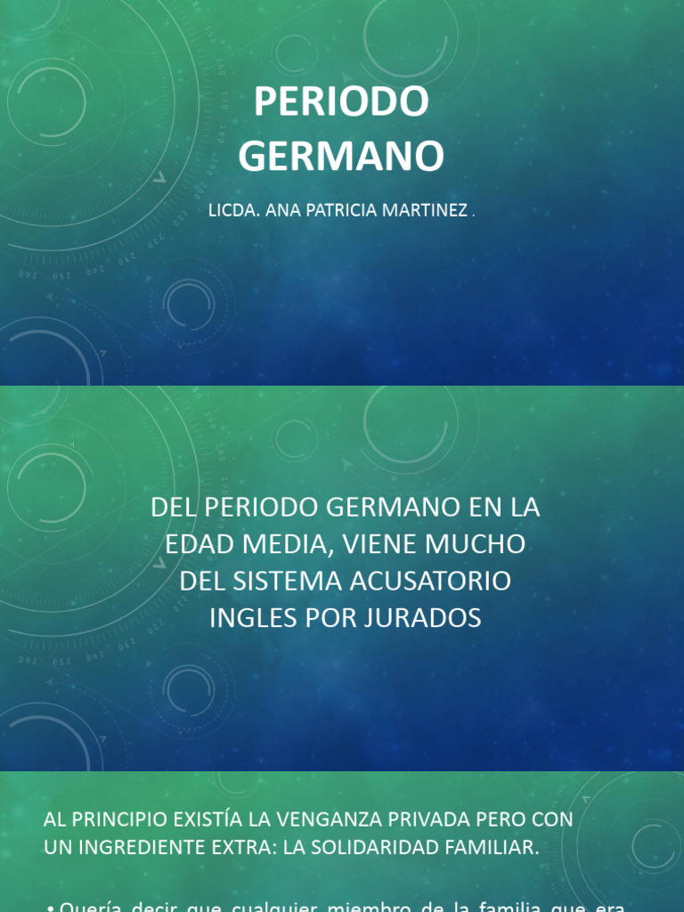 Periodo Germano 2da Clase | Descargar gratis PDF | Inquisición | Justicia