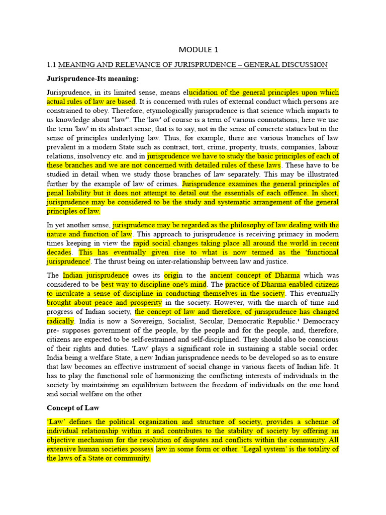 JURISPRUDENCE NOTES | PDF | Jurisprudence | Natural Law