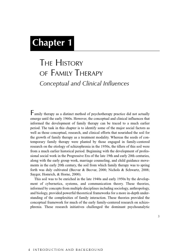 Family Therapy - Models and Techniques - Chapter1 - The History of ...