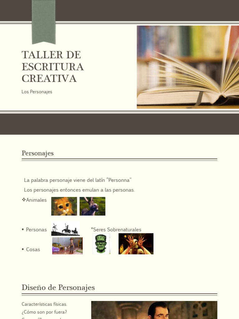 Diseño de Personajes en Escritura Creativa | PDF