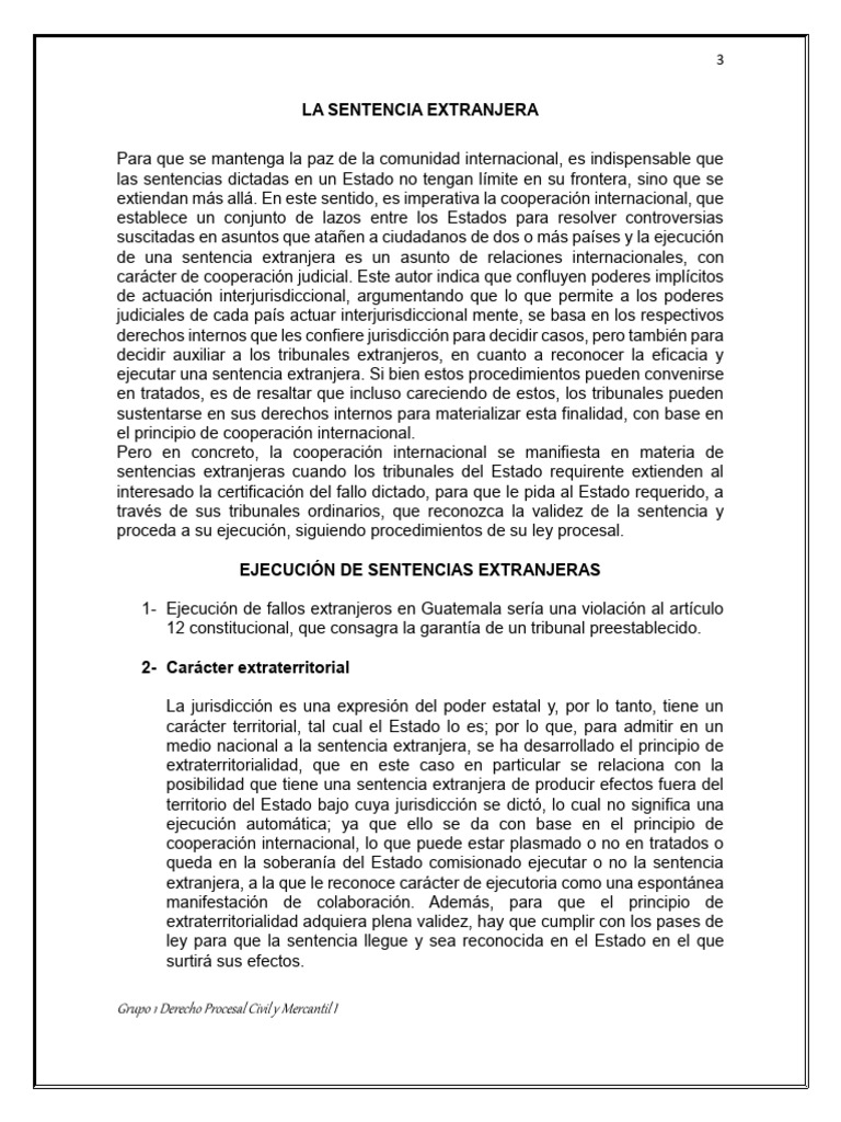 Ejecución de Sentencias Extranjeras | PDF | Bancarrota | Sentencia (ley)
