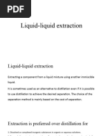 Liquid-Liquid Extraction Principles | PDF | Distillation | Solution