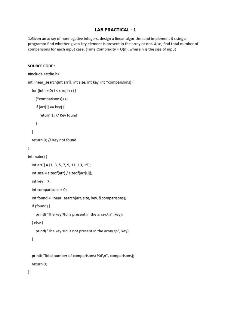 Daa Lab Work | Download Free PDF | Computer Programming | Software Engineering