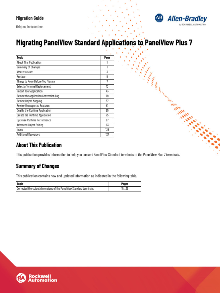Migrating Panelview Standard Applications To Panelview Plus 7 | PDF | Computer Terminal | Booting