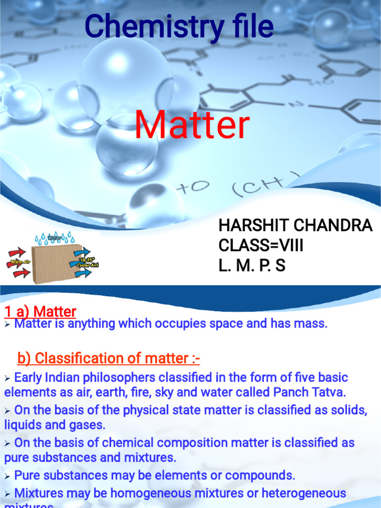 Understanding Matter and Its Properties | PDF | Evaporation | Melting