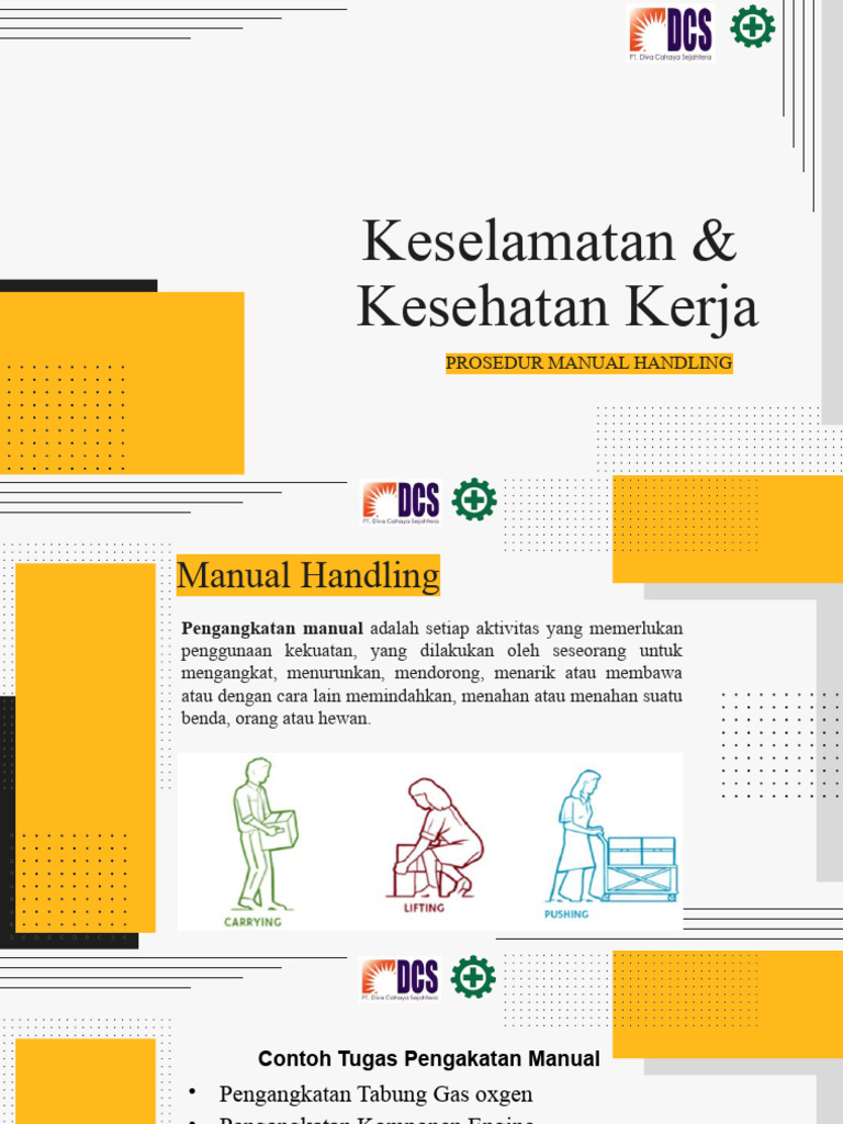 Manual Handling | PDF | Kesehatan Holistik | Sains & Matematika