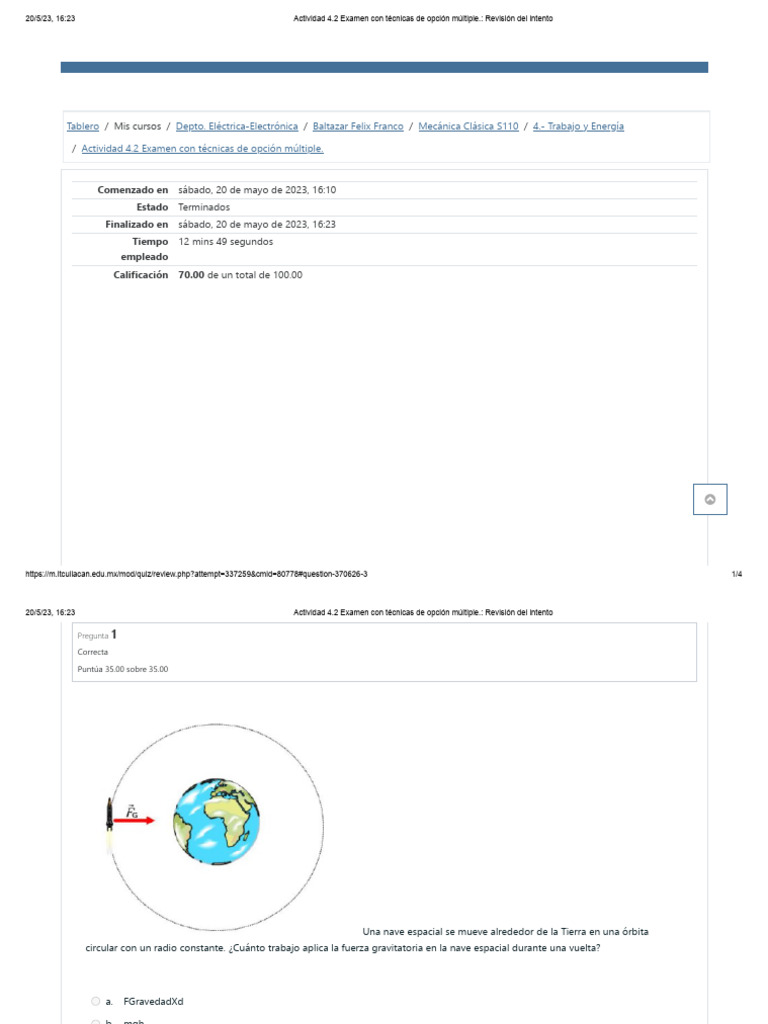 Actividad 4.2 Examen Con Técnicas de Opción Múltiple. - Revisión Del ...