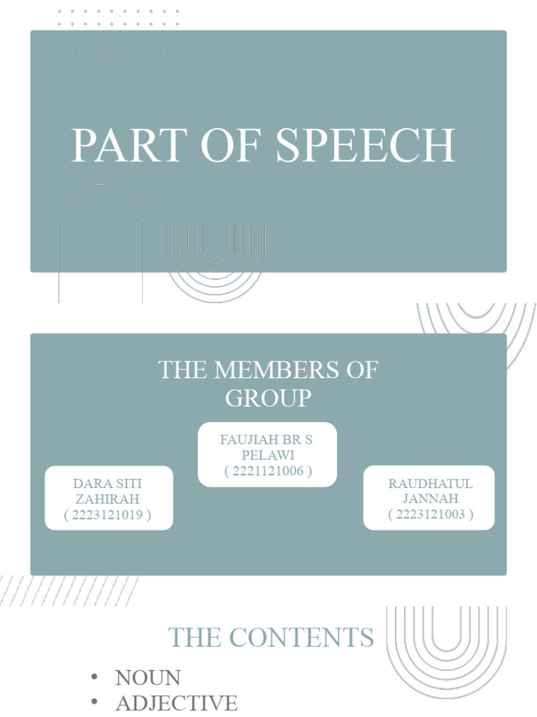 Part of Speech G3 Lexicogrammar | PDF | Noun | Preposition And Postposition